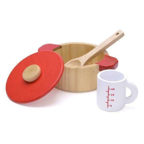 WOODY PUDDY | Toys | Woody Puddy Usa Wooden Stew Pot 3 Piece Playset ...